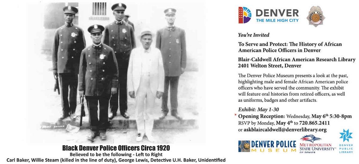 History of African-American Officers in Denver - Denver Police Museum